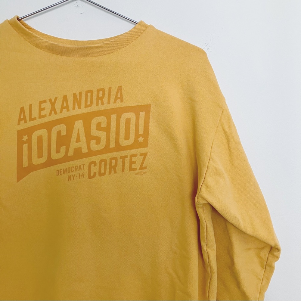 Aoc Alexandria Ocasio-Cortez Campaign Sweatshirt In Y… - Gem